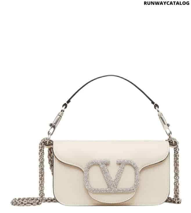 White Loc Small Shoulder Bag - Runway Catalog